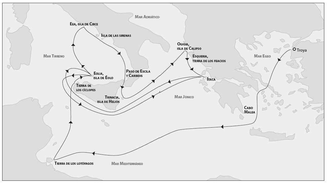 Mapa De Itaca Ulisses Map Of Misiones Indicating The Location Of
