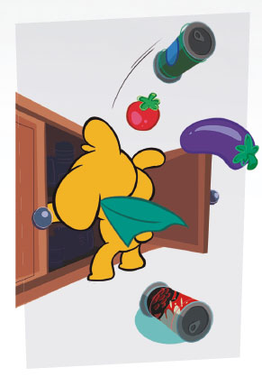 Trolli mostró un enorme saco de cincuenta kilos con orgullo.